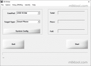 Download SN Writer Tool v1.1916
